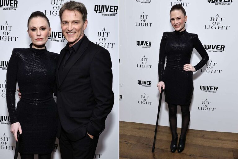 Anna Paquin Walks Red Carpet with a Cane at Film Premiere amid Ongoing ...